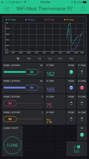 Smartphone Controlled 4-Probe BBQ Thermometer - Hackster.io